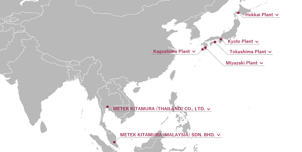 Locations | Leading company in plating process METEK